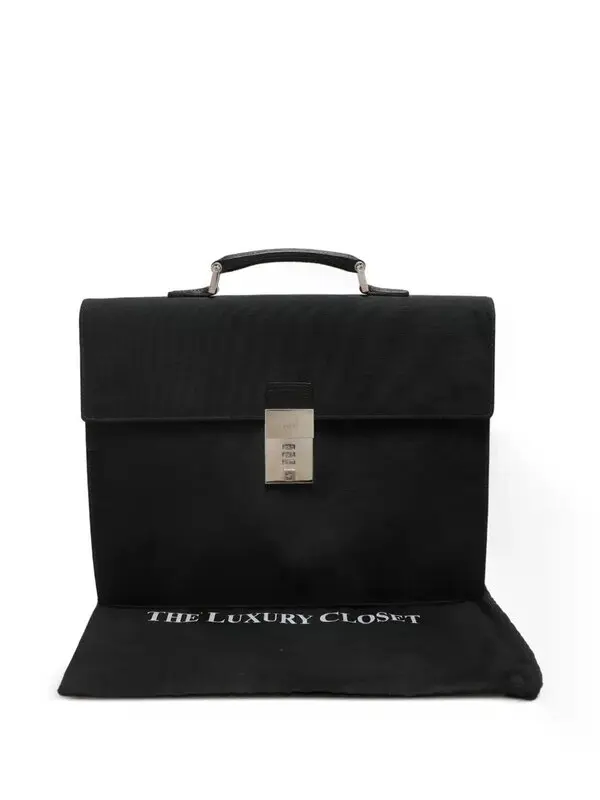 Gucci Leather Combination-lock Briefcase