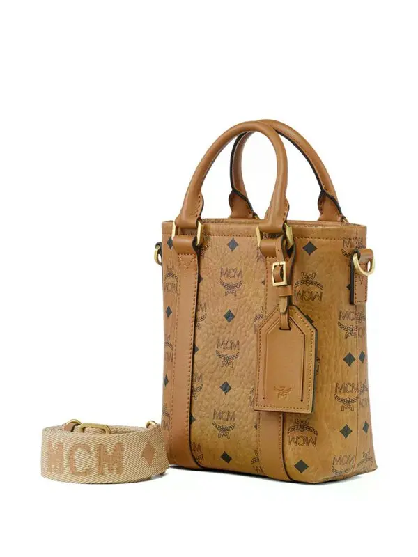 Mcm Mini Aren Printed Tote Bag