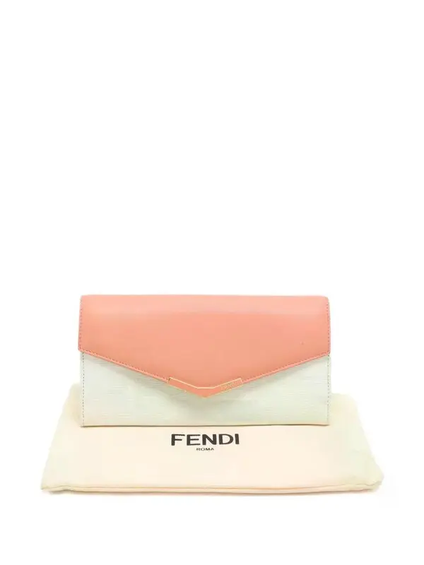 Fendi 2jours Continental Leather Wallet
