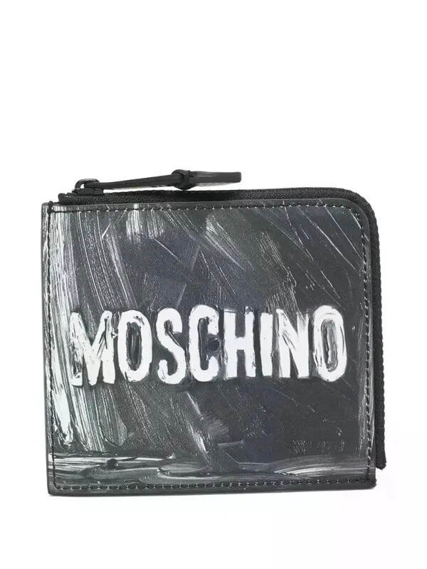 Moschino Leather Coin Purse - Black