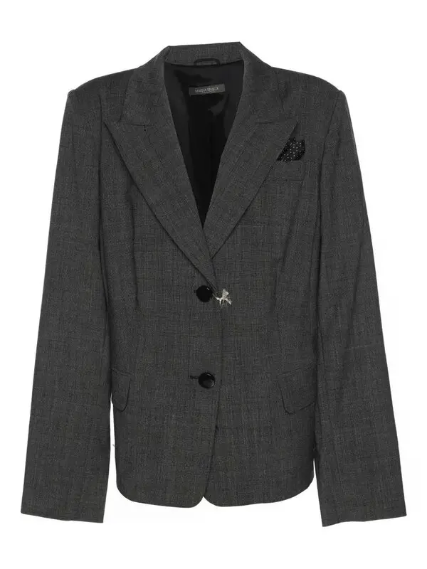 Marina Rinaldi Peak-lapel Blazer - Grey