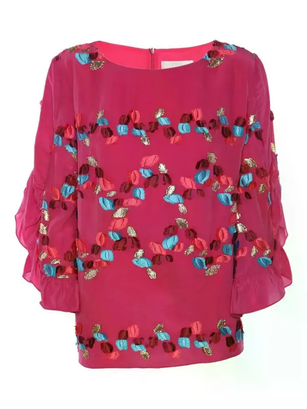 PETER PILOTTO Embroidered Peplum Top