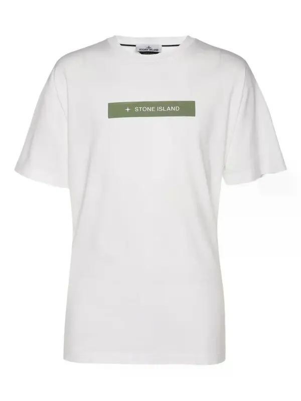 Stone Island Relaxed-fit Logo T-shirt - White