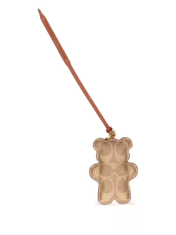 COACH® Bear Patterned Keyring