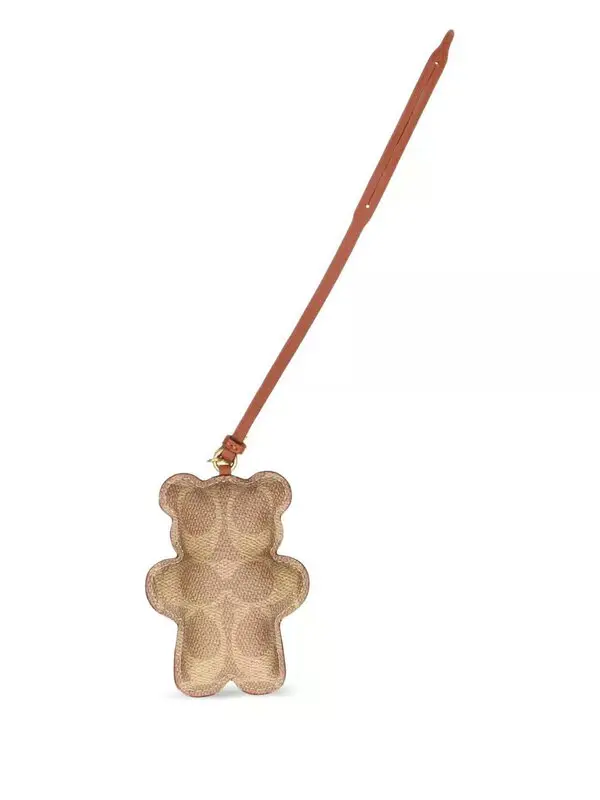 COACH® Bear Patterned Keyring