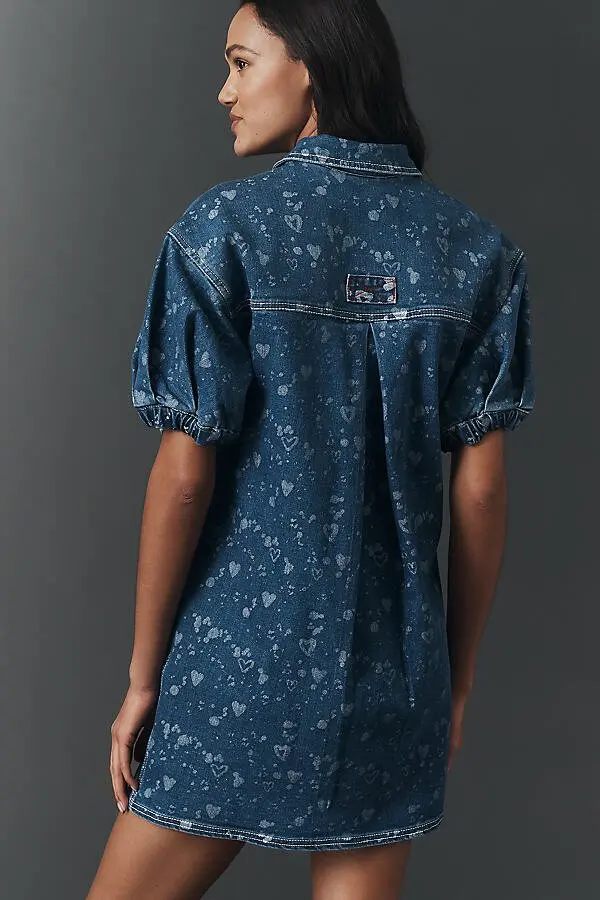 PILCRO Denim Buttondown Shift Dress