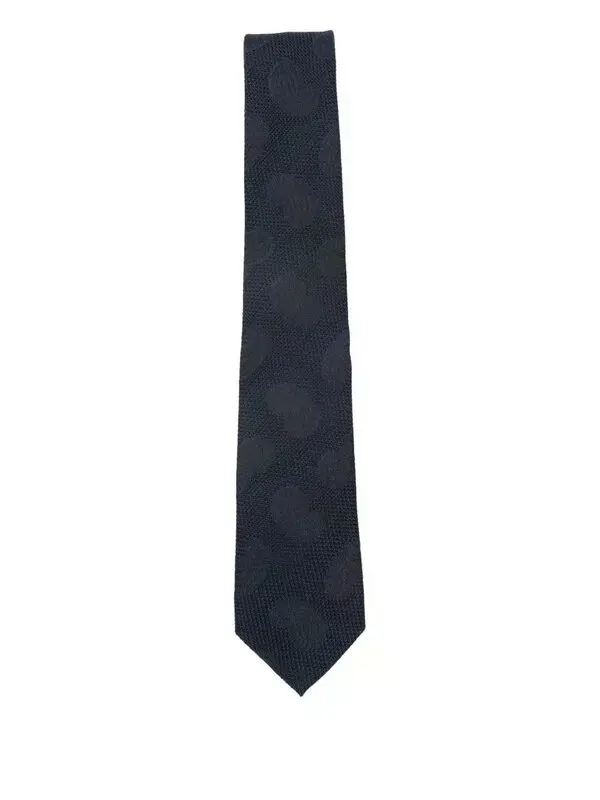 BIGI Paisley Silk Tie - Blue