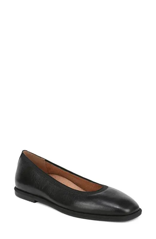 Vionic Caroll 2.0 Leather Ballet Flat - Black