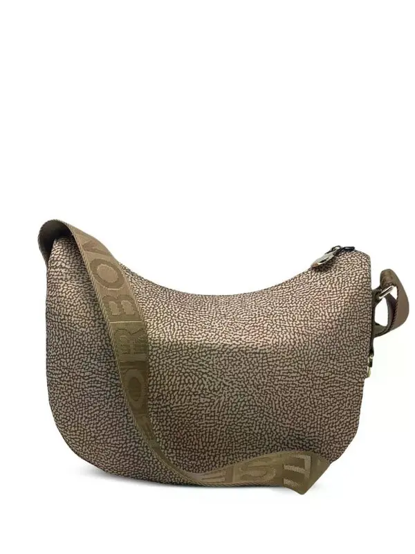 Borbonese Luna Patterned Shoulder Bag - Brown