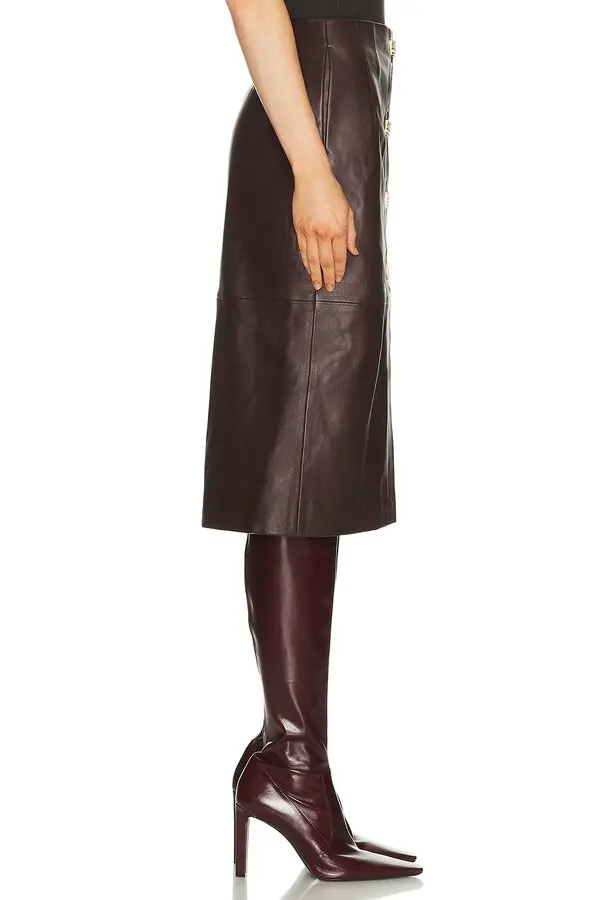 Tove Pilar Leather Skirt