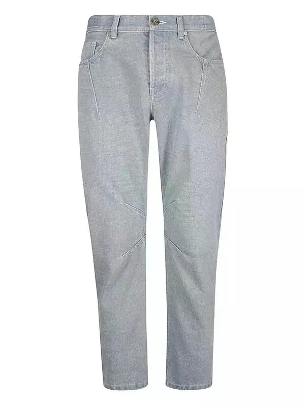 Eleventy Darted-front Denim Jeans - Grey
