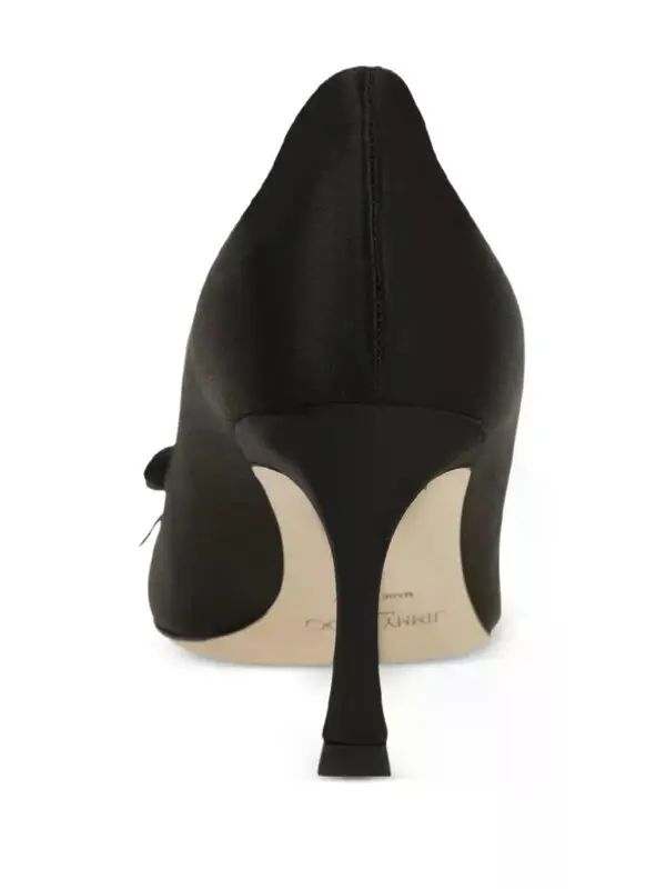 JIMMY CHOO Auria Crystal-bow Pumps - Black
