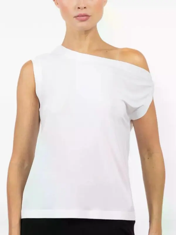 Norma Kamali Draped One-shoulder Top