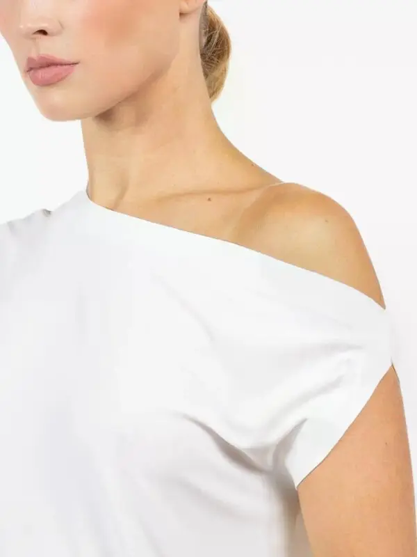 Norma Kamali Draped One-shoulder Top