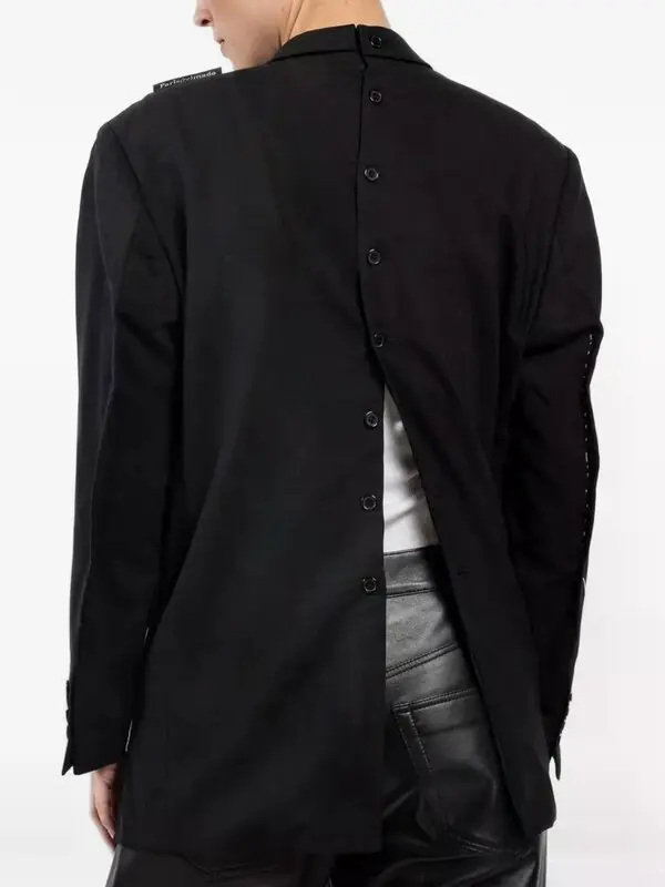 1/OFF Buttoned Blazer With Contrasting Stitching