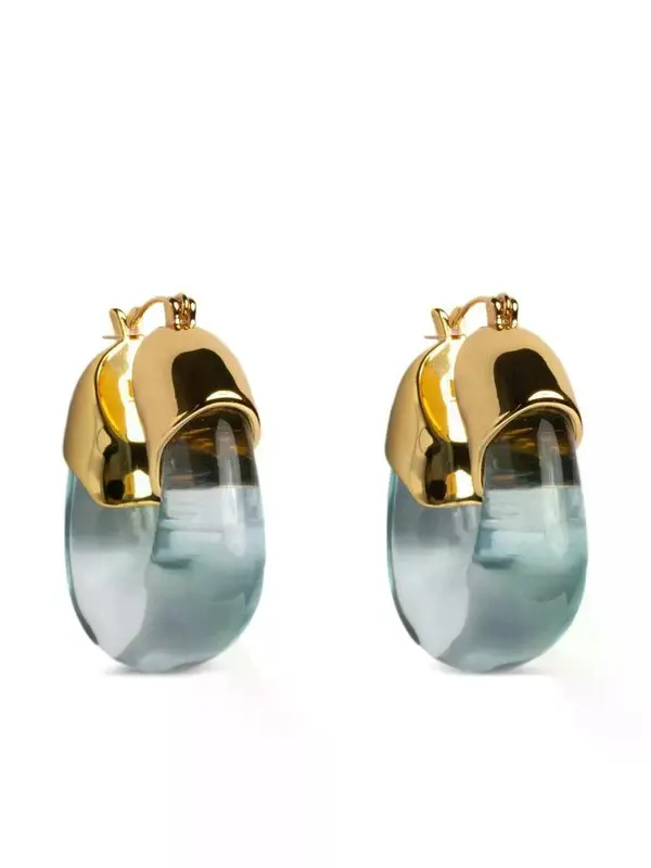 LIZZIE FORTUNATO Organic Hoop Earrings - Gold