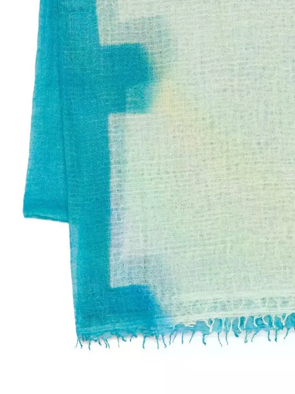 SUZUSAN Tie-dye Fringed Scarf