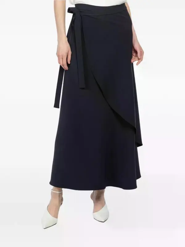 PETER COHEN Wrap-style Maxi Skirt