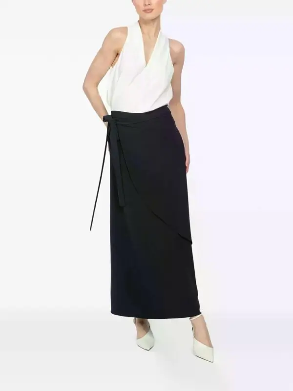 PETER COHEN Wrap-style Maxi Skirt
