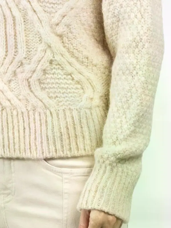 Eleventy Cable-knit Crew-neck Sweater