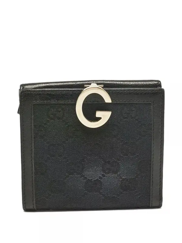 Gucci Leather Gg-pattern Wallet - Black