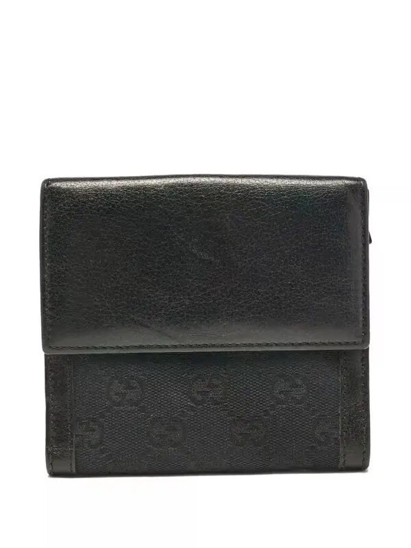 Gucci Leather Gg-pattern Wallet