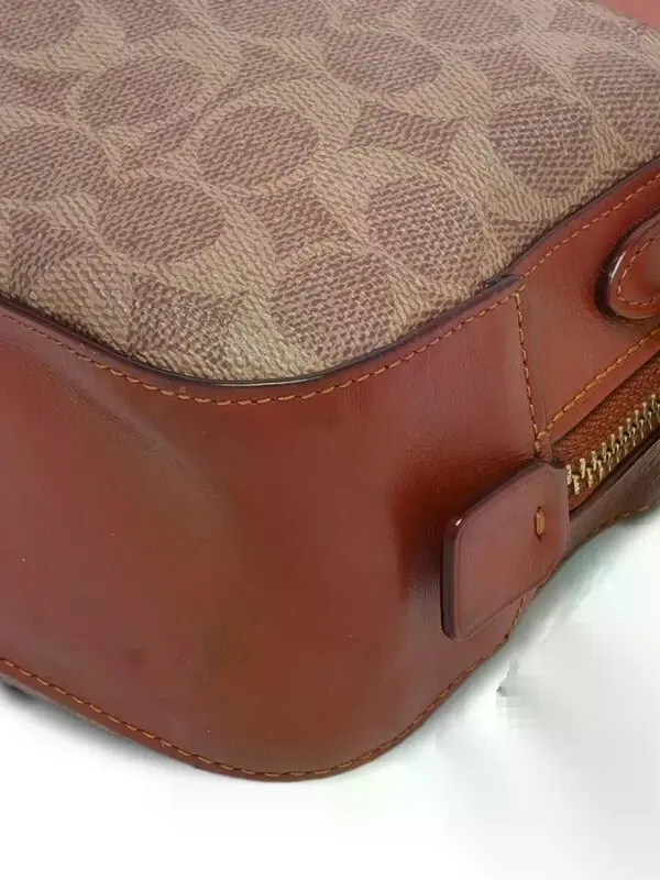 COACH VINTAGE Coated-canvas Crossbody Bag