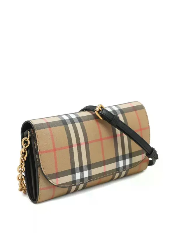 Burberry Henley Checked Wallet - Neutrals