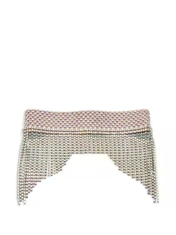 Gucci Crystal-embellished Fringed Headband - Neutrals
