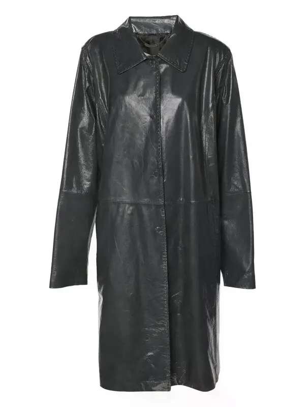 Marina Rinaldi Long Calf Leather Jacket