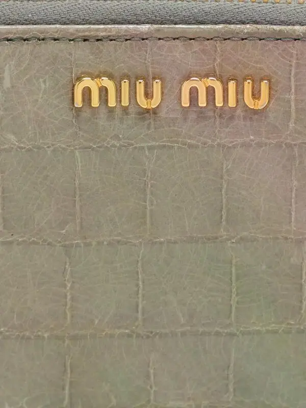 Miu Miu Embossed Zip-fastening Wallet