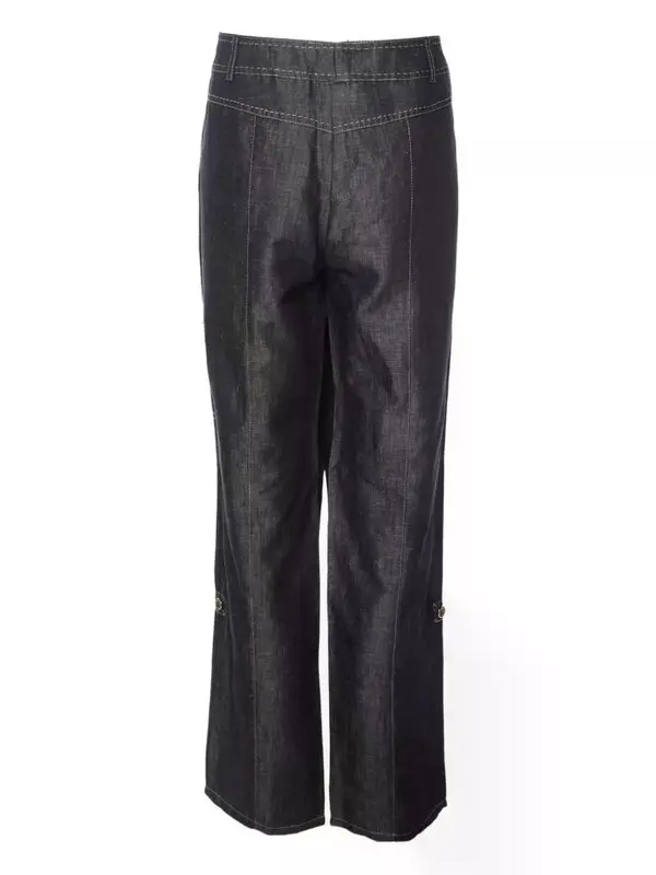 ELENA MIRO` Contrast-stitching Trousers