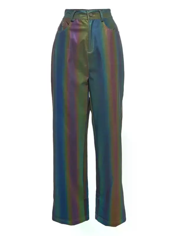 ANNAKIKI Reflective-patterned Trousers