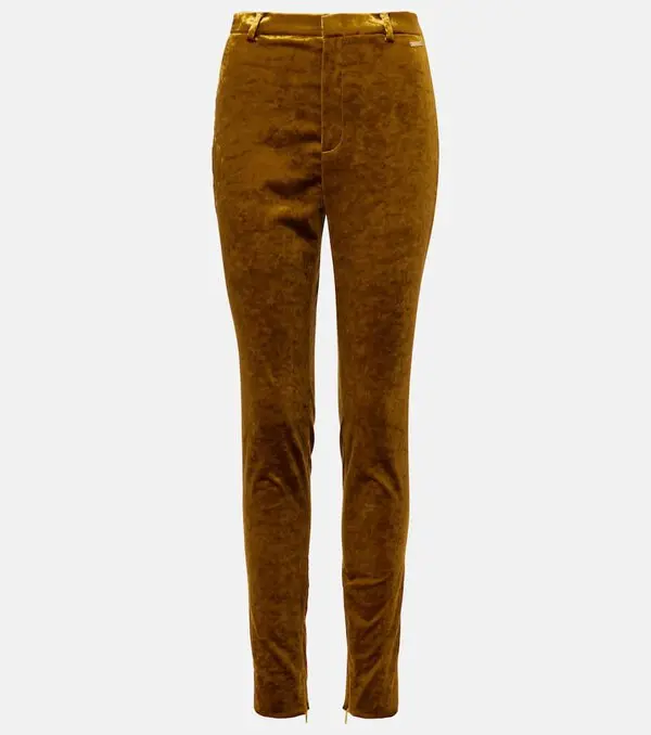 Gucci Velvet Tapered Trousers