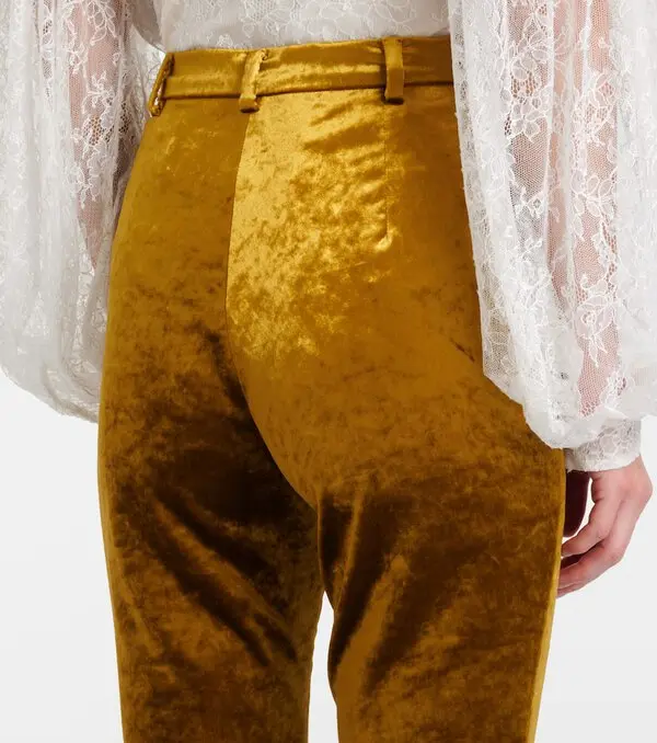 Gucci Velvet Tapered Trousers
