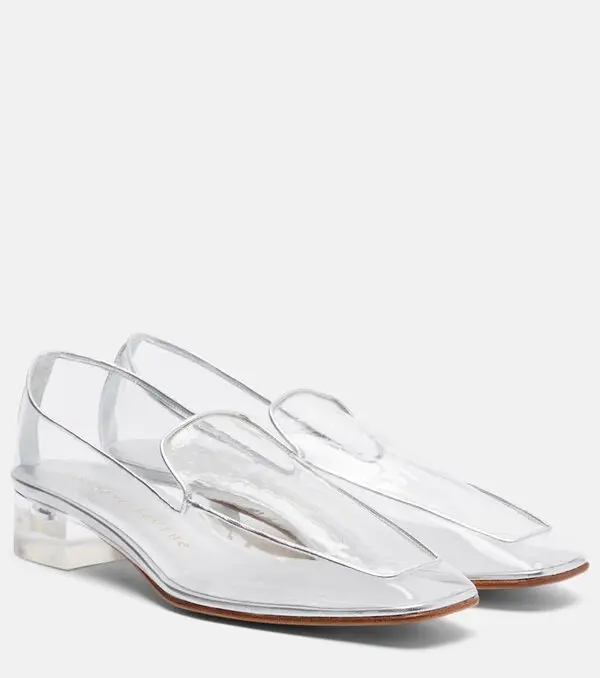 HERBERT LEVINE Clear The Air 30 Loafer Pumps - Transparent