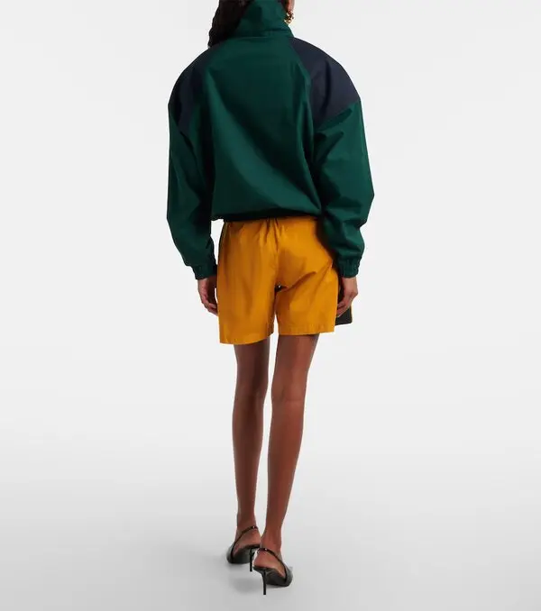 Saint Laurent Cassandre Cotton Bermuda Shorts - Yellow