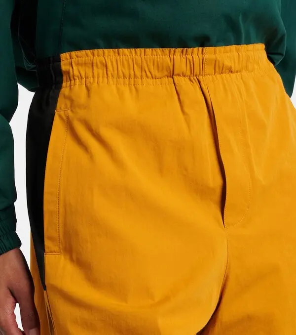 Saint Laurent Cassandre Cotton Bermuda Shorts - Yellow