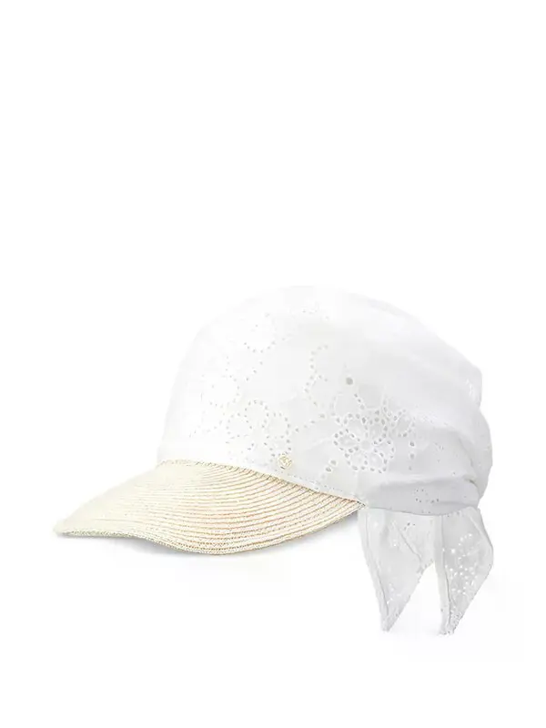 MAISON MICHEL Pema Lace Hat - White