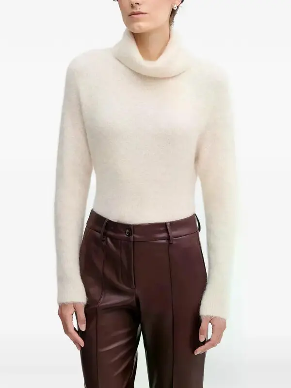 SANDRO FERRONE Roll-neck Sweater - Neutrals