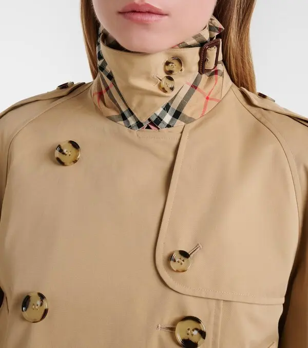 Burberry Cropped Cotton Gabardine Jacket