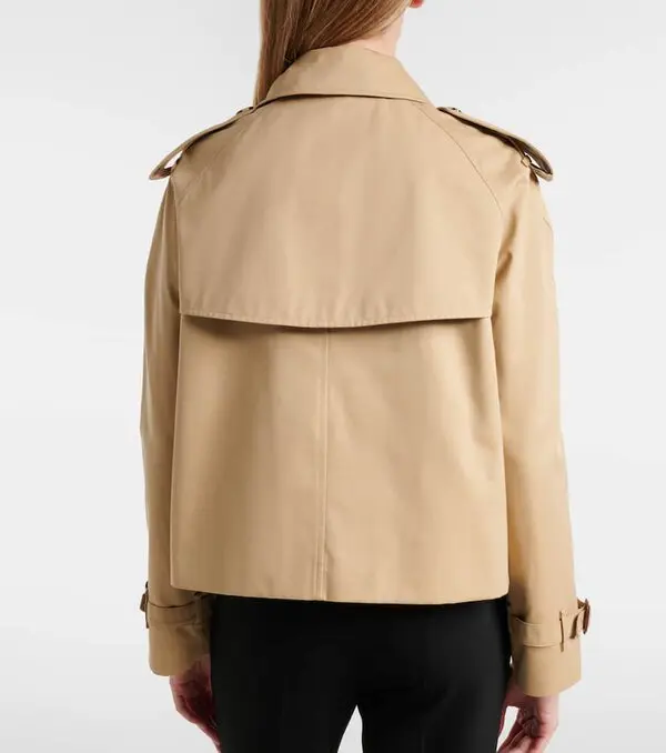 Burberry Cropped Cotton Gabardine Jacket