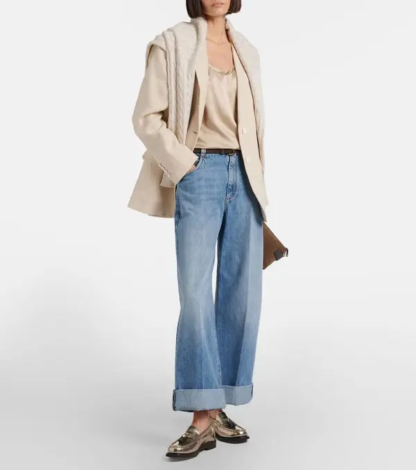 Brunello Cucinelli Wide-leg Jeans
