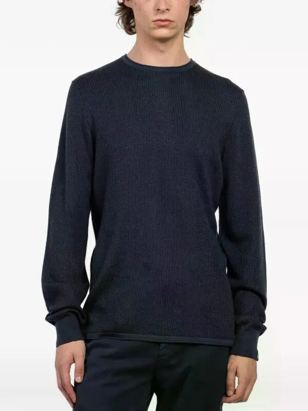 Rag & Bone Gregory Waffle-knit Sweater - Blue