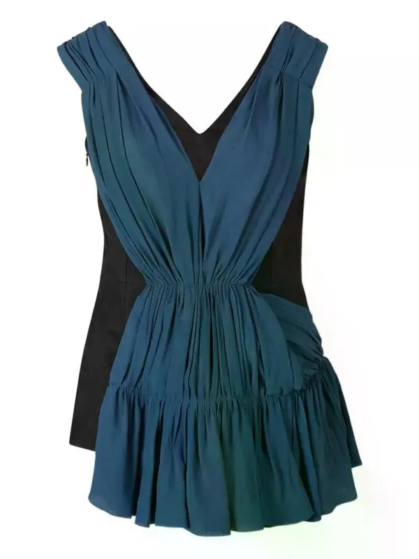 Marni V-neck Side-zip Blouse - Blue