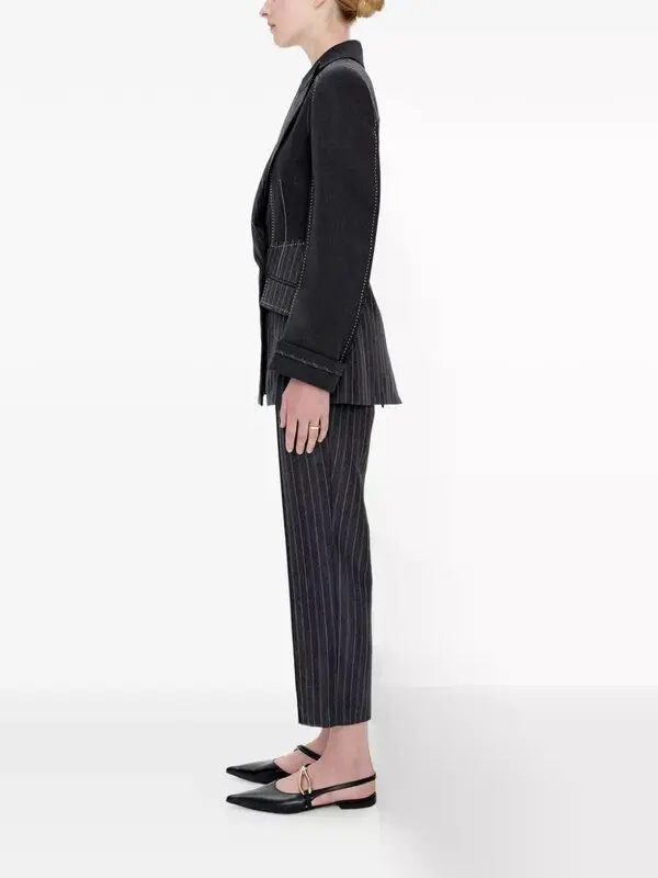 Simkhai Vera Pinstripe-pattern Trousers