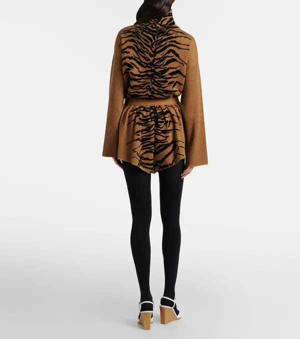 Alaïa Knitted Mohair Blend Shorts