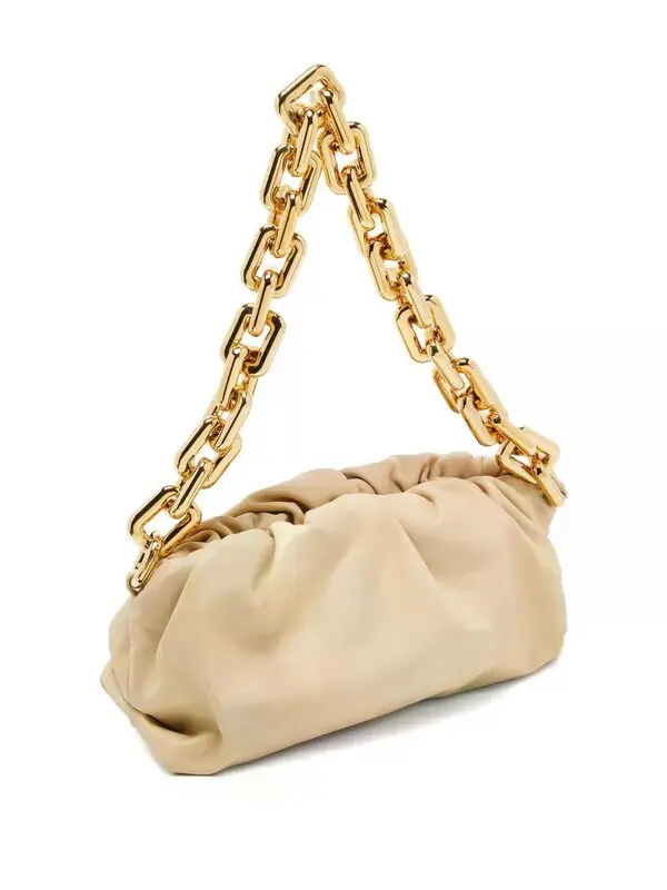 Bottega Veneta The Chain Leather Shoulder Bag - Neutrals