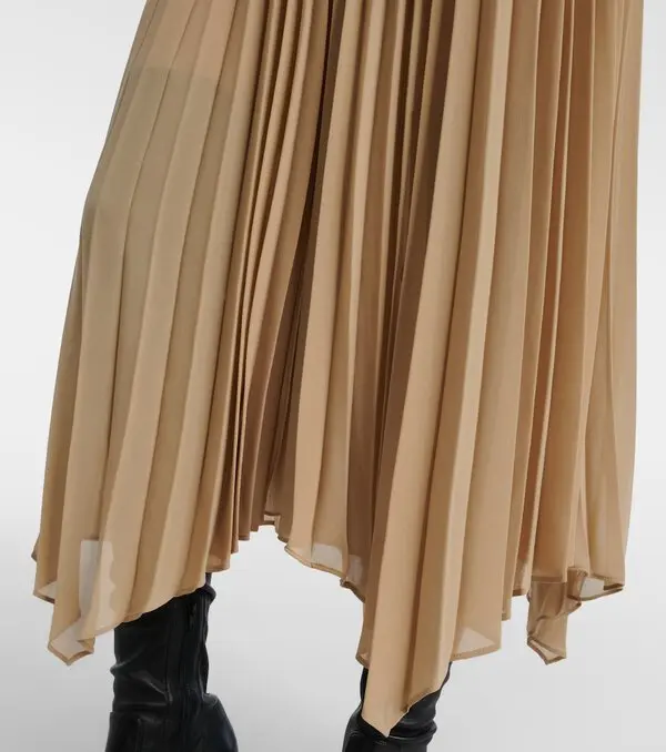 Veronica Beard Patricka Cotton Midi Skirt - Beige