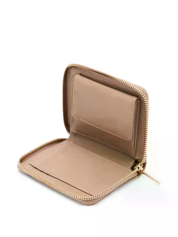 Liu Jo Monogram-plaque Quilted Wallet - Neutrals
